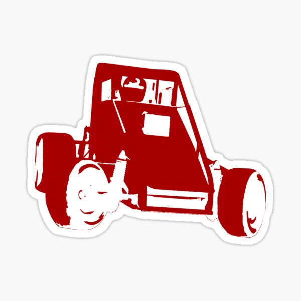 "Midget Sprint Car Racing " Sticker for Sale by r-m-design | Redbubble