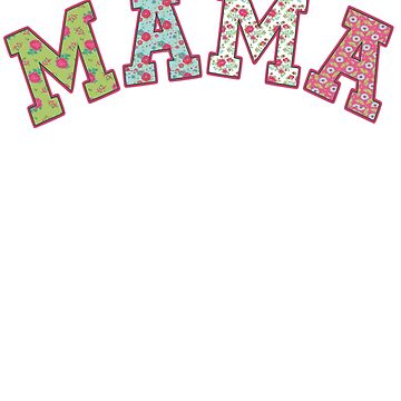 "Mama - Block Letters" Sticker for Sale by ZannyB | Redbubble