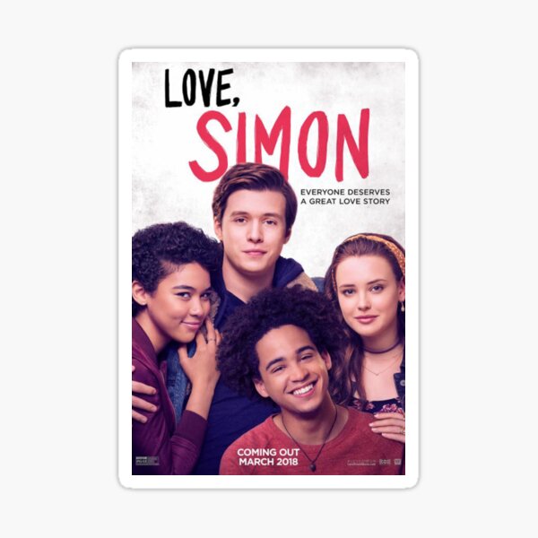 "Love, Simon" Sticker by honeybeth | Redbubble