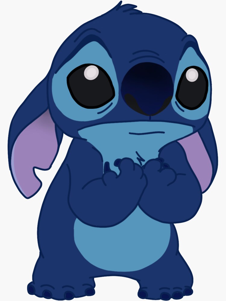 "Sad stitch" Sticker for Sale by maddiehartlen | Redbubble