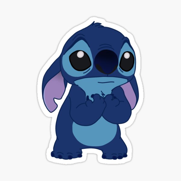 "Sad stitch" Sticker for Sale by maddiehartlen | Redbubble