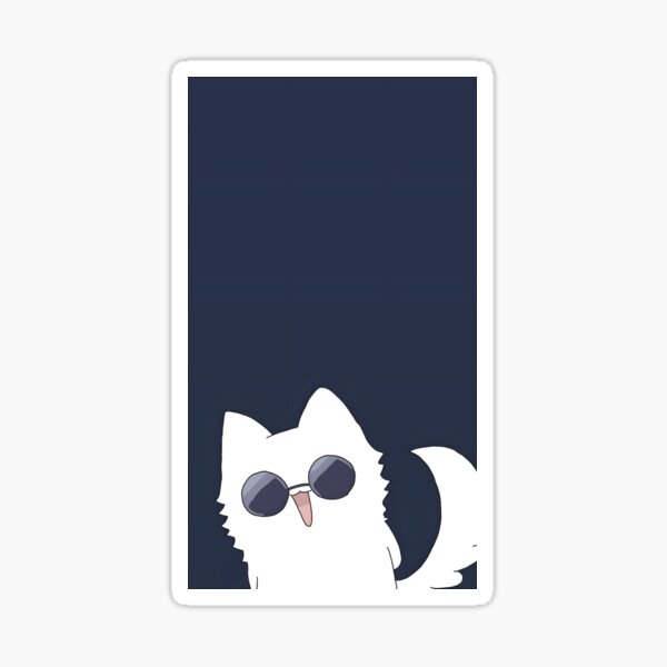 "gojo cat jjk " Sticker for Sale by NihonBijutsu | Redbubble