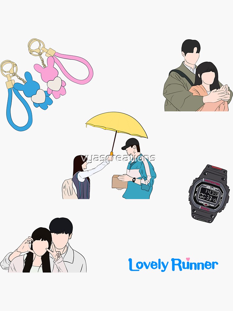 "Lovely runner sticker pack kdrama" Sticker for Sale by vyascreations ...