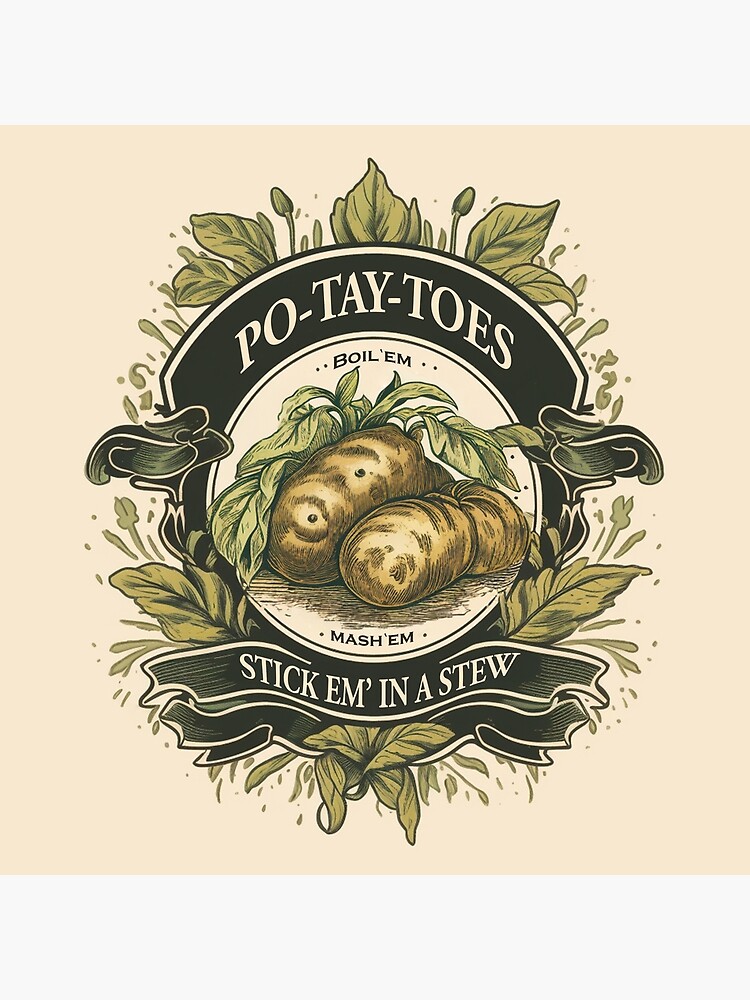 "Potatoes: Boil em, Mash em, Stick em in a Stew!" Photographic Print ...