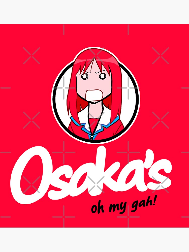 "Osaka's "oh my gah" fast food - Azumanga Daioh" Sticker for Sale by ...