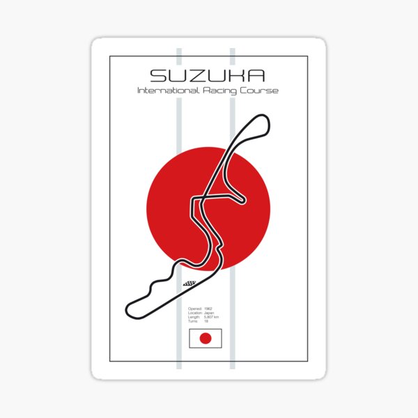 "Suzuka" Sticker for Sale by theodordecker | Redbubble