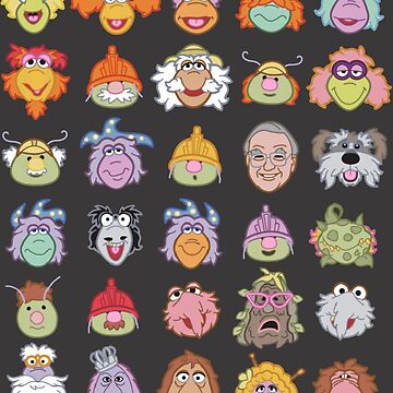 "Fraggle Rock" Sticker for Sale by StreetArtiist | Redbubble