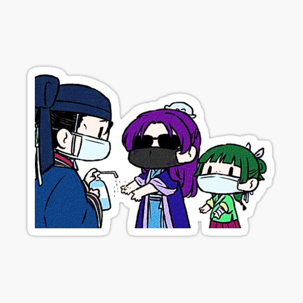 "the apothecary diaries fanart characters" Sticker for Sale by Gbriel3 ...