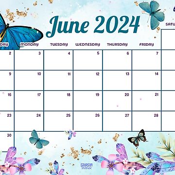"EDITABLE June 2024 Calendar, Fillable Summer Planner, Monthly Schedule ...