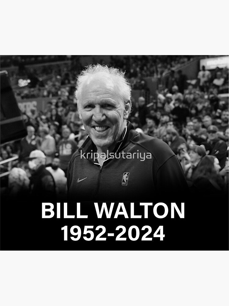 "Remembering Bill Walton" Sticker for Sale by kripalsutariya | Redbubble