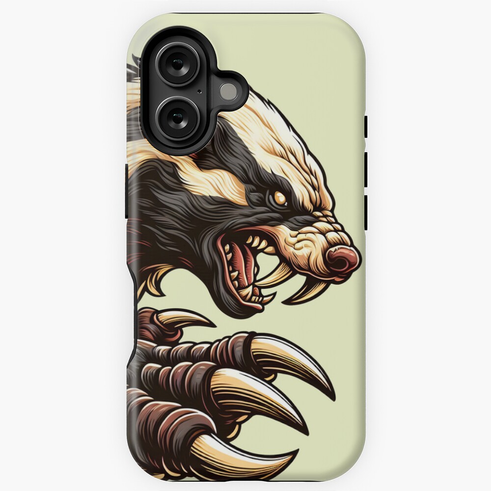 "Angry Honey Badger" Sticker for Sale by TeeGleam | Redbubble