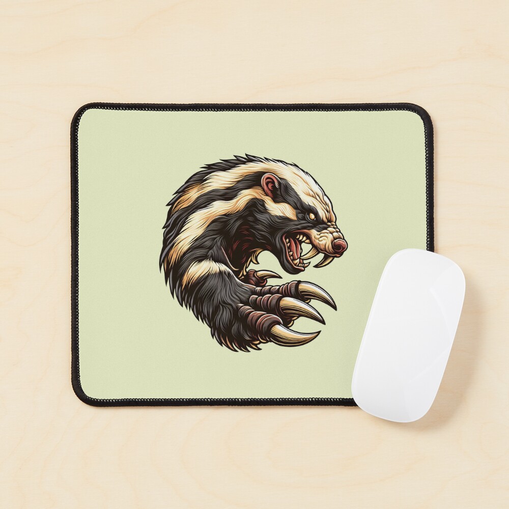"Angry Honey Badger" Sticker for Sale by TeeGleam | Redbubble