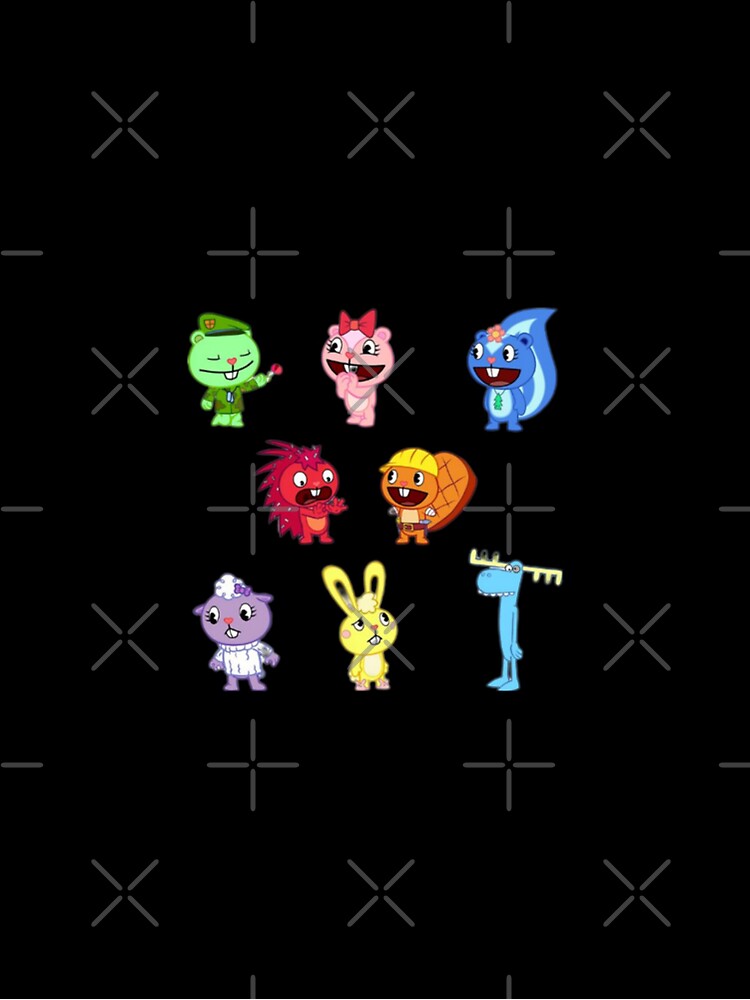 "Happy Tree Friends Lumpy Flippy Cuddles / Loving Family" Sticker for ...