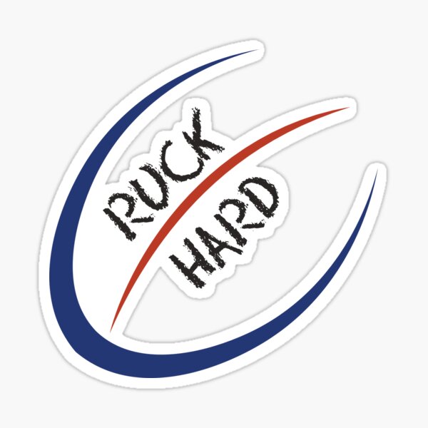 "Ruck Hard" Sticker for Sale by Gormont | Redbubble