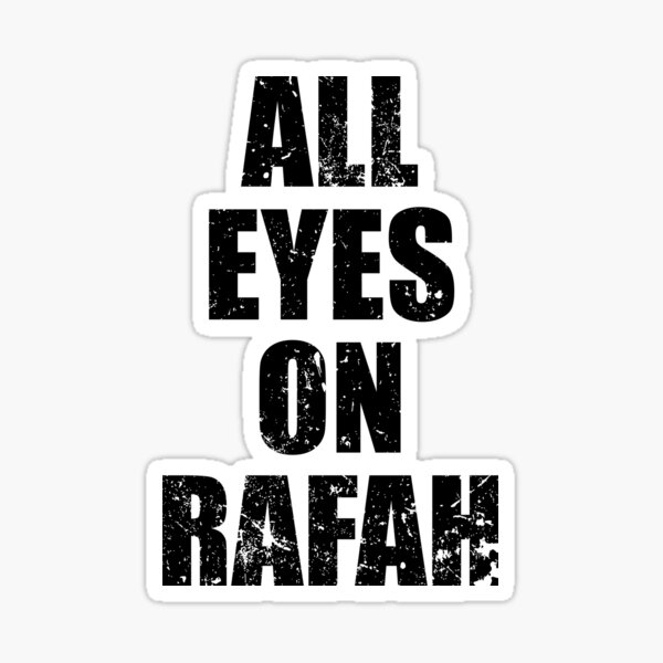 "ALL EYES ON RAFAH TRENDING-3" Sticker for Sale by noberic | Redbubble