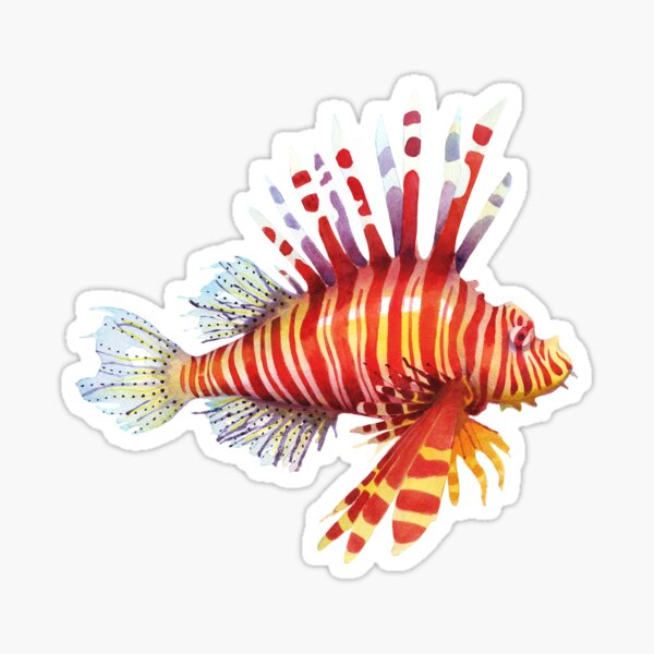 "Firefish" Sticker for Sale by SamNagel | Redbubble