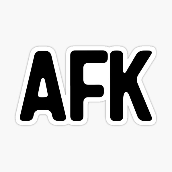 "AFK / Gamer Player Console" Sticker for Sale by StrangeStreet | Redbubble