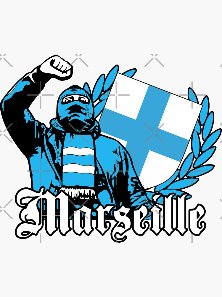 "ultras Marseille" Sticker for Sale by Muss 86 | Redbubble