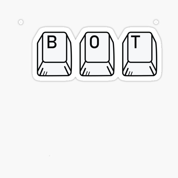 "BOT Keyboard Game Design" Sticker for Sale by TheVibeMerchant | Redbubble