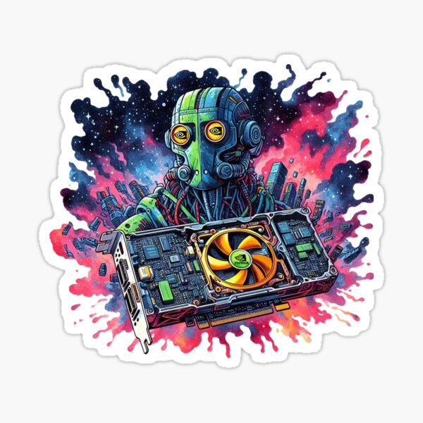 "nvidia Graphic Cards sticker" Sticker for Sale by erkinmaddison ...