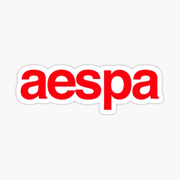 "aespa - Drama aespa Logo (Red)" Sticker for Sale by Positive | K4U ...