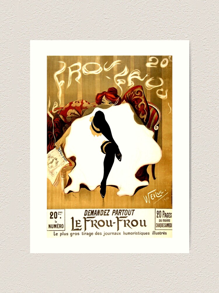 "FROU FROU : Vintage 1900 Magazine Advertising Print" Art Print for ...