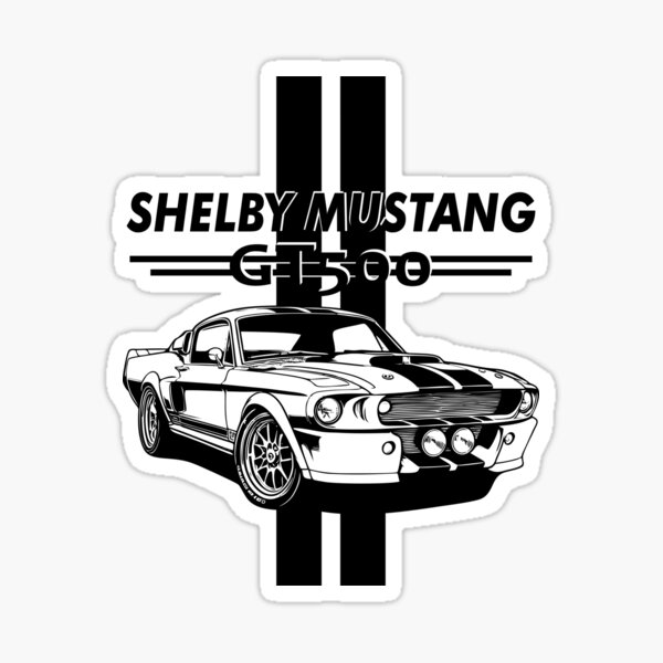 "Shelby Mustang" Sticker for Sale by JrSkDesign | Redbubble