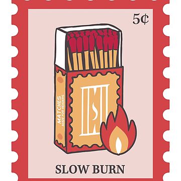"Stamp Slow Burn Book Club Book Trope Pink Bookish " Sticker for Sale ...