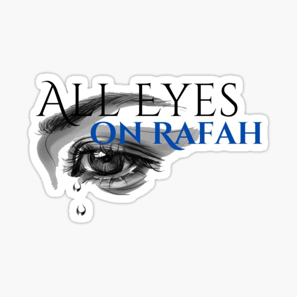 "All eyes on RAFAH" Sticker for Sale by StyleNext | Redbubble