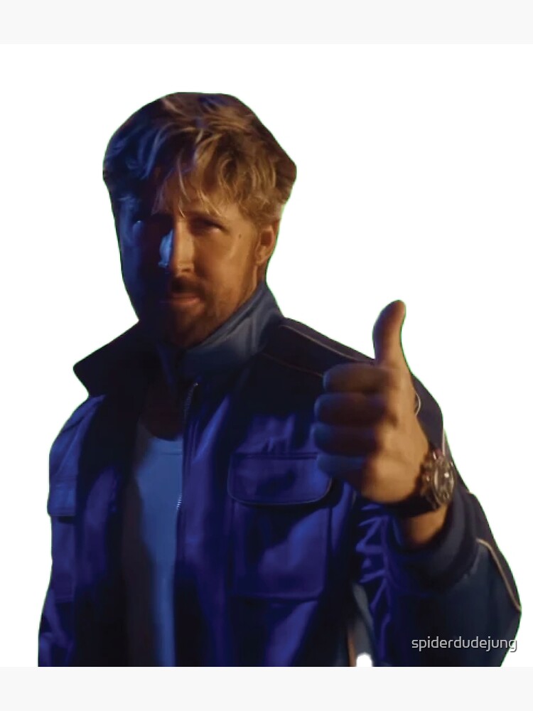 "Ryan Gosling Thumbs Up" Poster for Sale by spiderdudejung | Redbubble