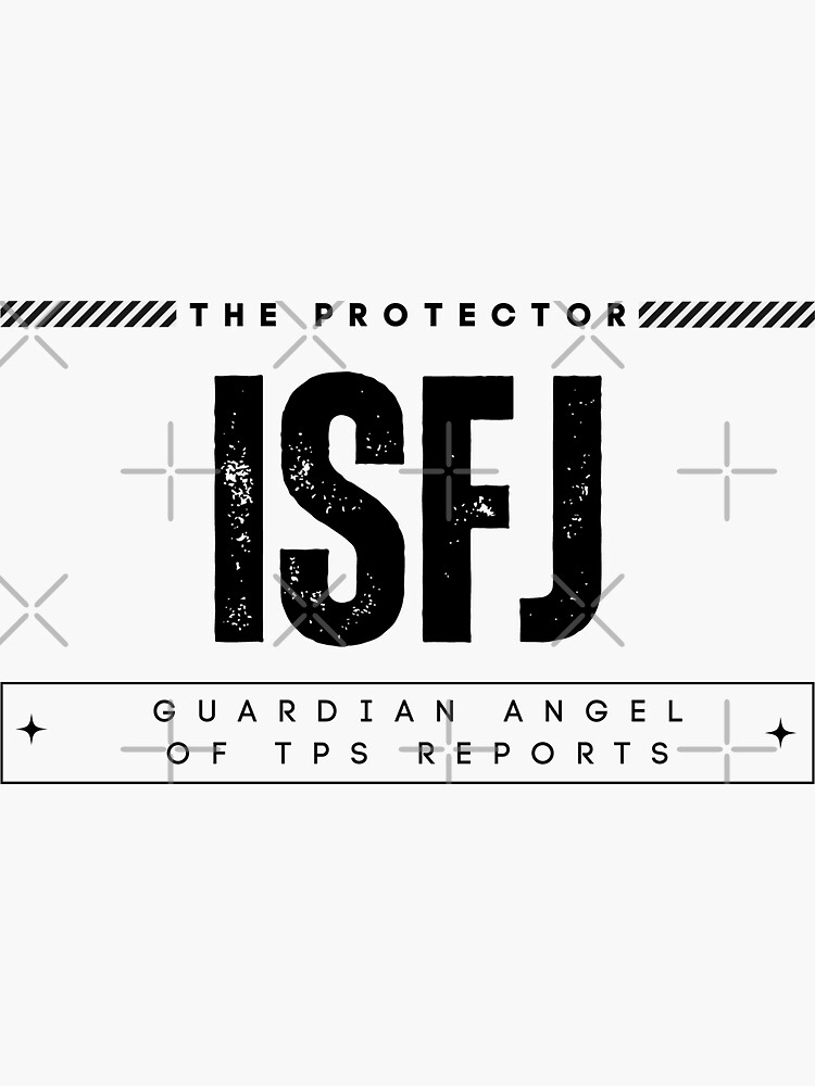 "MBTI: ISFJ" Sticker for Sale by PopGraphix | Redbubble