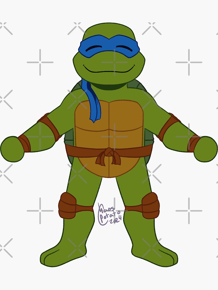 "Goofy Leader Turtle" Sticker for Sale by Chaos-Potato | Redbubble