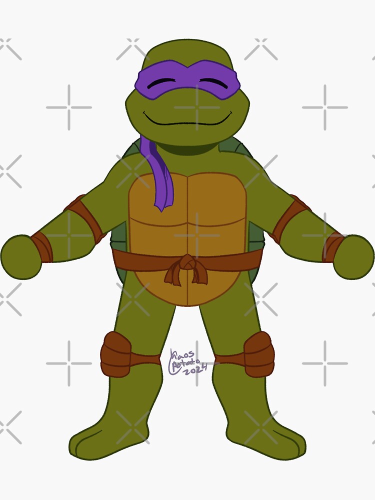 "Goofy Tech Turtle" Sticker for Sale by Chaos-Potato | Redbubble