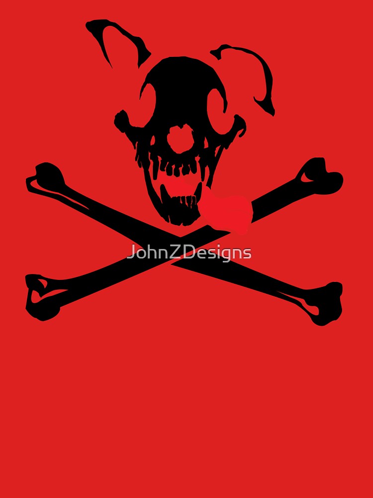 "Dark Dog Pirate Flag" T-shirt for Sale by JohnZDesigns | Redbubble ...