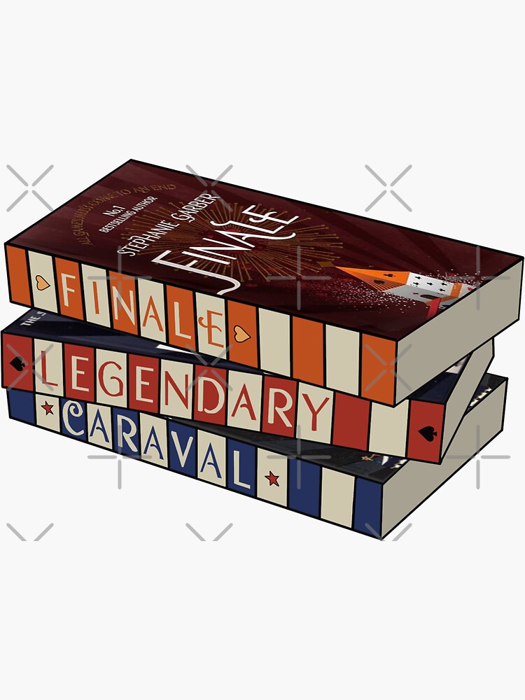 "Stack of Books (Caraval, Legendary, Finale) - realistic book cover ...