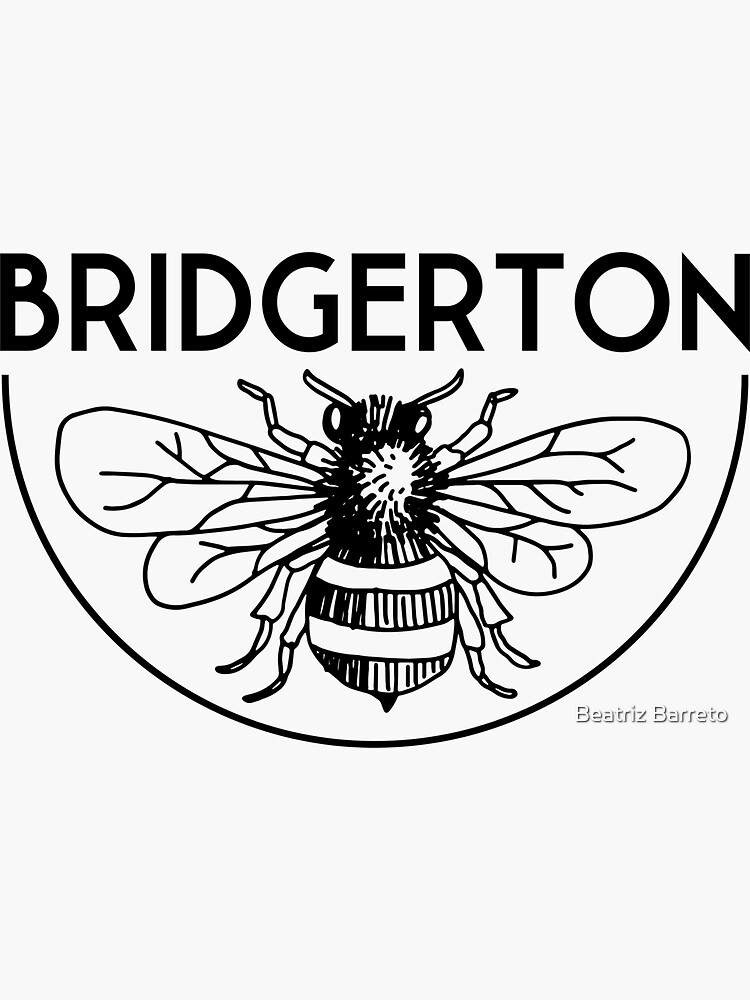 "Bridgerton Bee symbol" Sticker for Sale by Beatriz Barreto | Redbubble