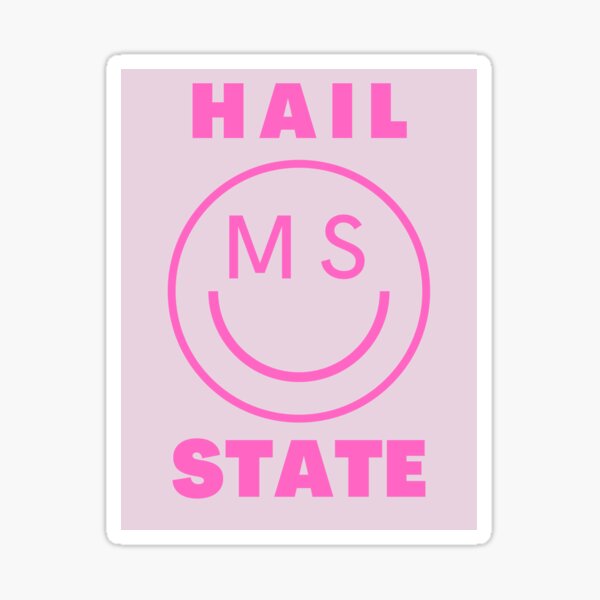 "HAIL STATE SMILEY FACE" Sticker for Sale by EmmyandArt | Redbubble