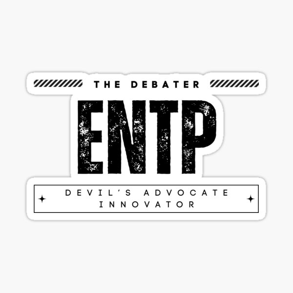 "MBTI: ENTP" Sticker for Sale by PopGraphix | Redbubble