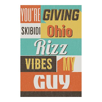 "Skibidi Ohio Rizz" Sticker for Sale by VenomReign | Redbubble