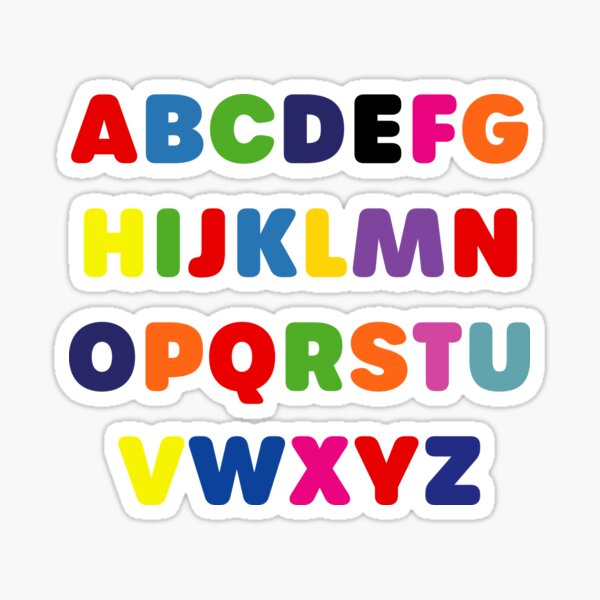Small Alphabet Stickers | Redbubble