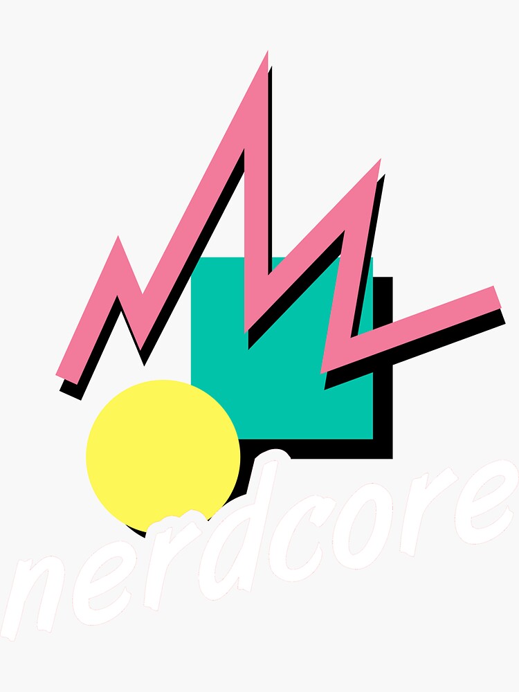 "Nerdcore - Nerdy & Geeky Hip Hop Music" Sticker by ethandirks | Redbubble