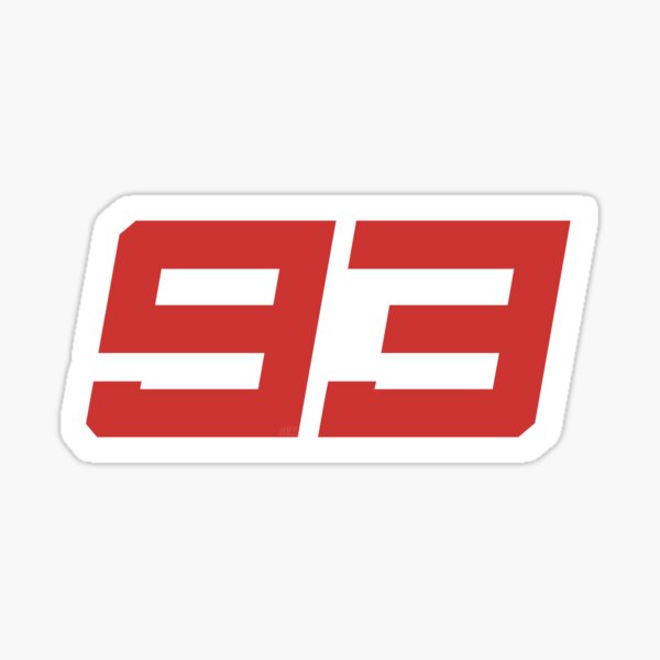 "Marc Marquez number 93 (2024)" Sticker by OvertakeGP | Redbubble
