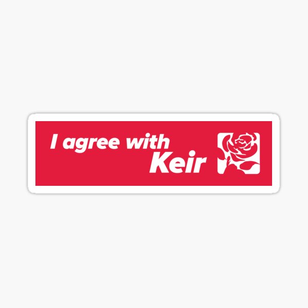 "I agree with Keir Starmer Labour sticker with Logo" Sticker for Sale ...
