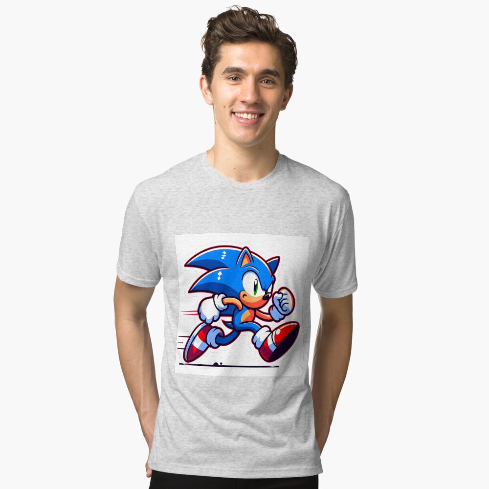 "sonic running" Sticker by EmmaBetanzos | Redbubble