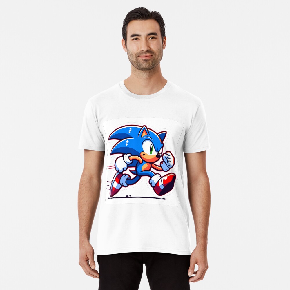 "sonic running" Sticker by EmmaBetanzos | Redbubble