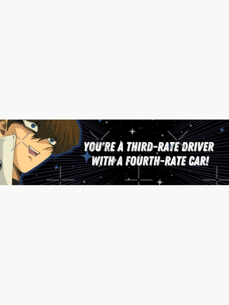 "Heart of the cards - Third Rate driver bumper sticker" Sticker for ...