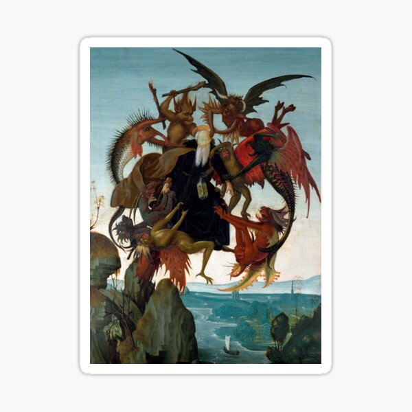 "Michelangelo Buonarroti's The Torment of Saint Anthony (1487–1488 ...
