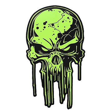 "Toxic Skull" Sticker for Sale by Castle843 | Redbubble