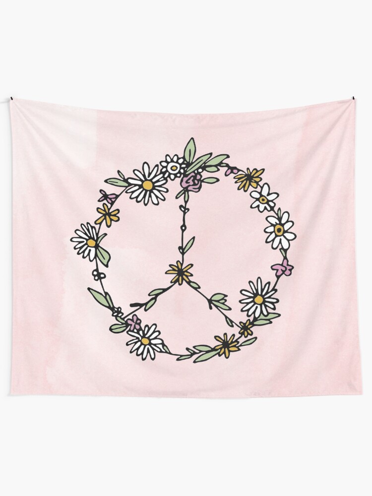"Watercolor Peace Sign Tapestry" Tapestry for Sale by aterkaderk ...