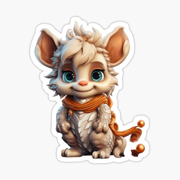 "Blue-Eyed Wonder with Orange Flair " Sticker for Sale by I-Am-Paws ...